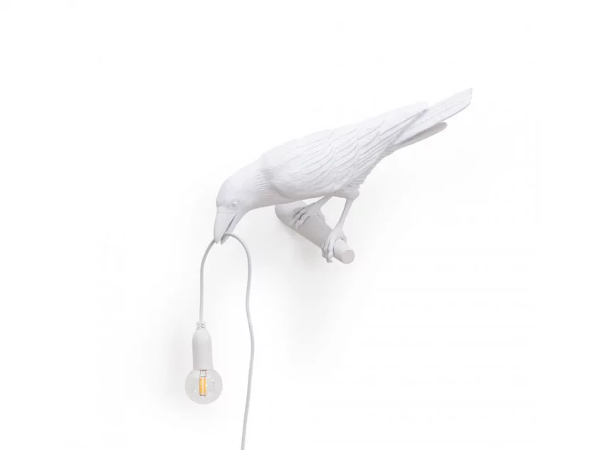 Настінний світильник Bird looking left, чорний купити в інтернет ...