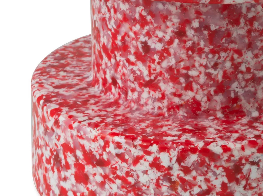 Кавовий столик Bit stool stack, червоний купити в інтернет-магазині дизайнерських меблів | Svetoria