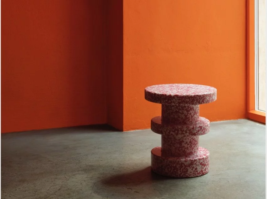 Кавовий столик Bit stool stack, червоний купити в інтернет-магазині дизайнерських меблів | Svetoria